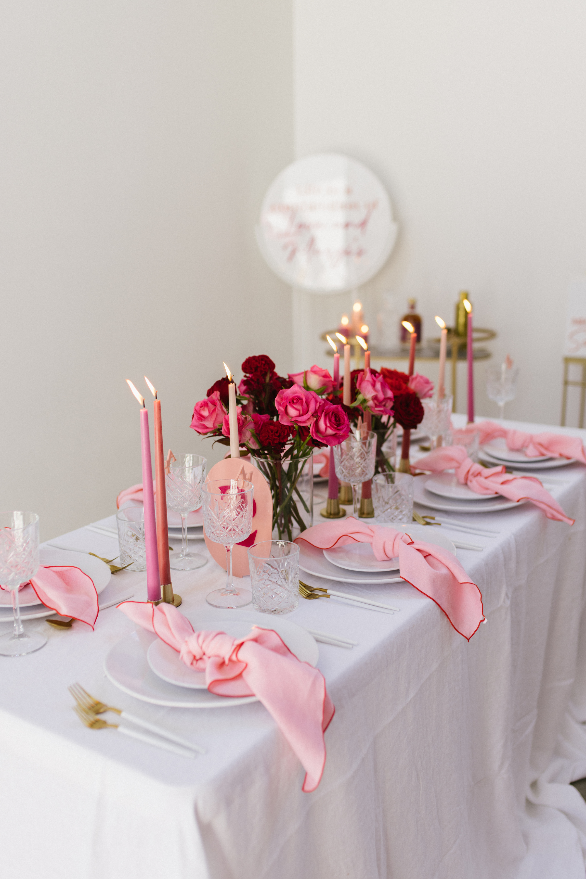 table setup for party ideas