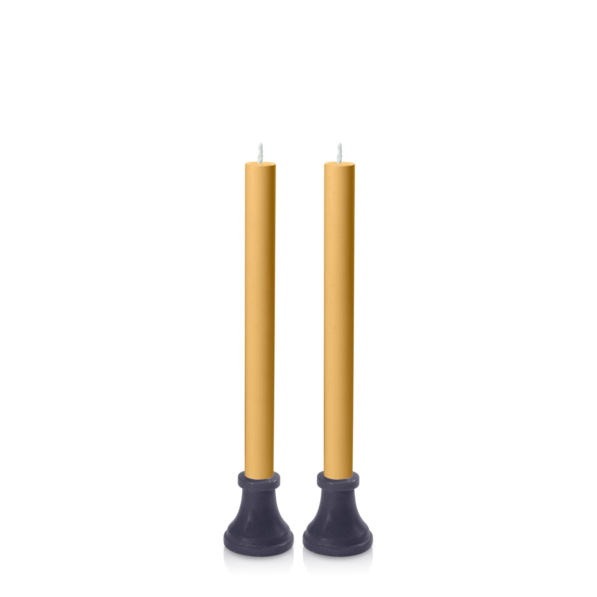 Steel Blue & Mustard Portofino Dyad Dinner Candles – Hueseeka
