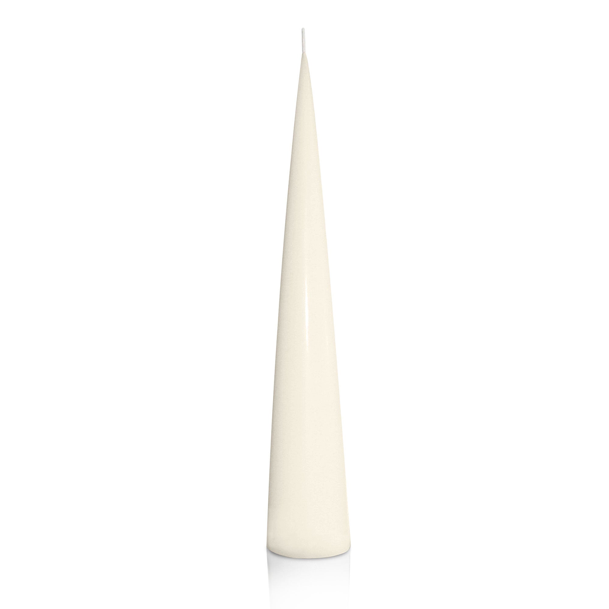 Ivory 4.7cm x 30cm Cone Candle – Hueseeka