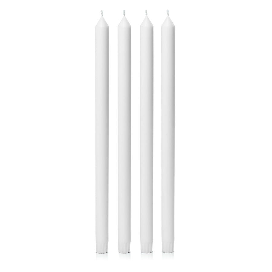 White 40cm Dinner Candles – Hueseeka