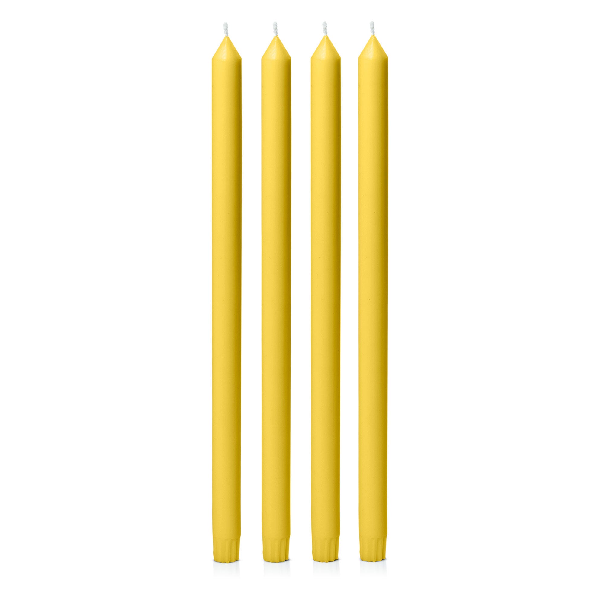 Yellow 40cm Dinner Candles – Hueseeka