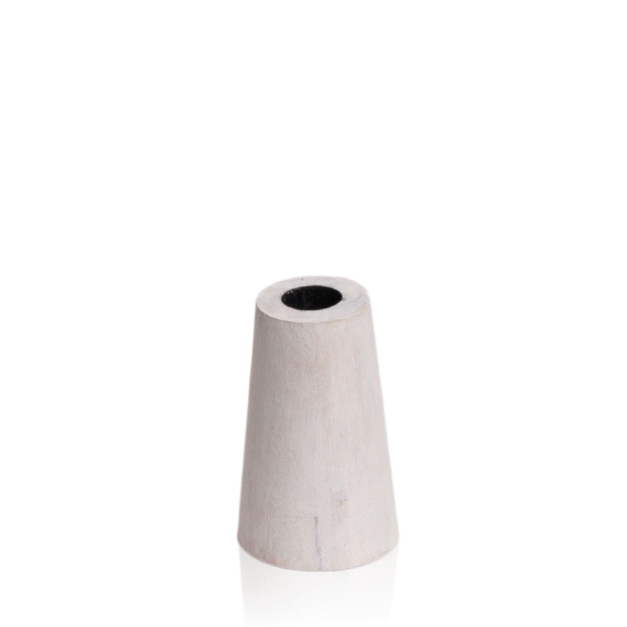 Whitewash Ember Wooden Candle Holder - Small – Hueseeka